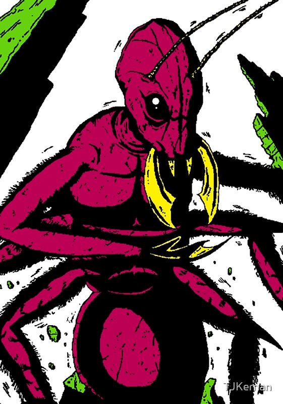 "Insect Alien Overlord Exclusive Color" by TJKernan | Redbubble