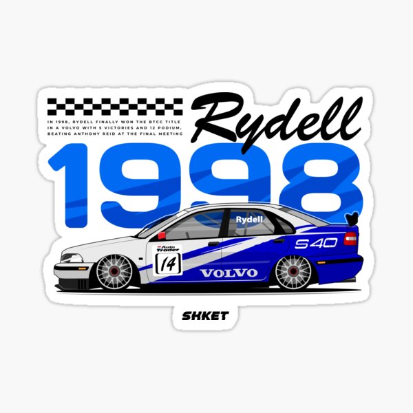 "S40 BTCC Legend" Sticker for Sale by shketdesign | Redbubble