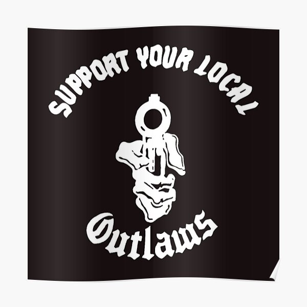 "Outlaws-MC-SYLO-AOA-Hand-Gun-Support" Poster for Sale by mmhdd1657 ...