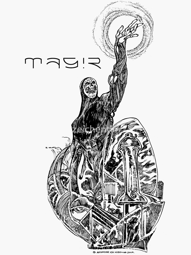 "MAGIR "chime"" Sticker for Sale by zeichentier | Redbubble