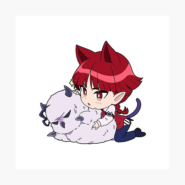 "Mairimashita! Iruma-kun Kalego and Opera Chibi" Photographic Print by ...