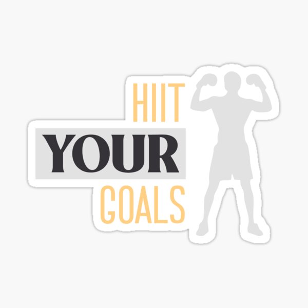 Pegatina «HIIT tus metas» de gewinnerfocus | Redbubble