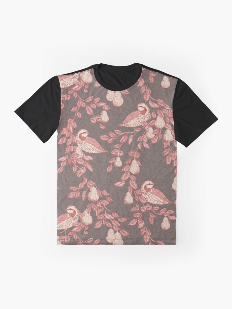 "Partridges in a Pear Tree Toile Chinoiserie" T-shirt for Sale by ...