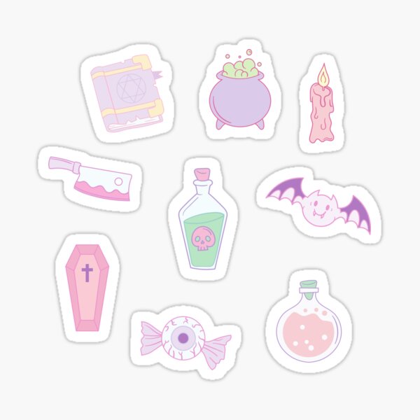 "Halloween pack 1" Sticker for Sale by AlejandroWear | Redbubble
