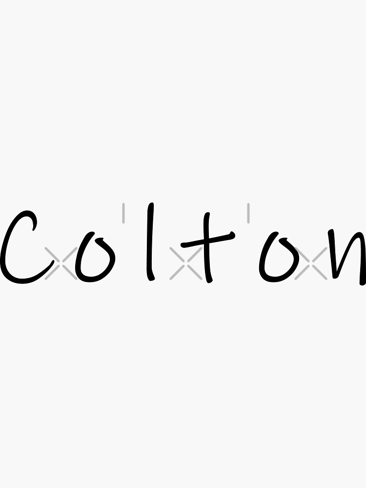 "Colton name" Sticker for Sale by gmstockstudio | Redbubble