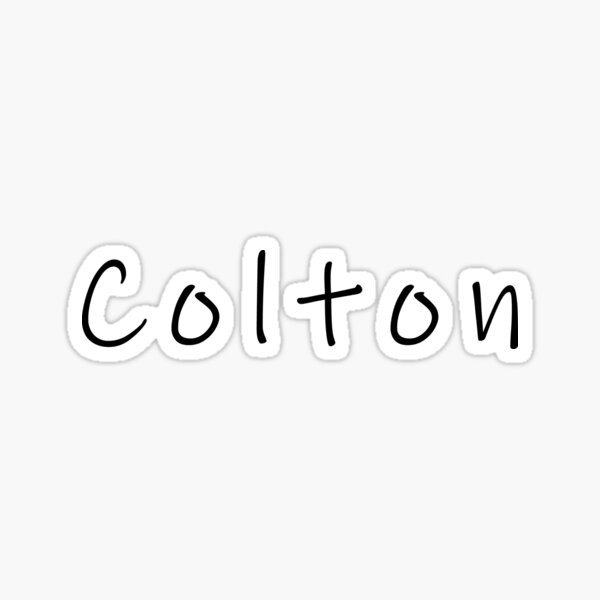 "Colton name" Sticker by gmstockstudio | Redbubble