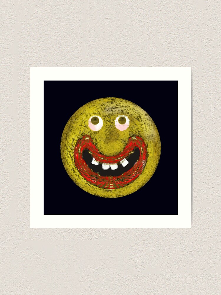 "Emoji Goofy Pixel Smile Face" Art Print for Sale by PlanetMonkey ...