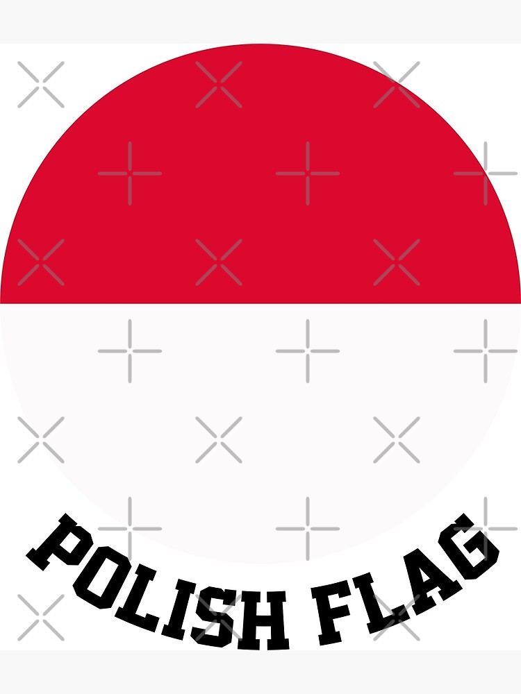"Polish flag in circle " Poster for Sale by kartickdutta101 | Redbubble