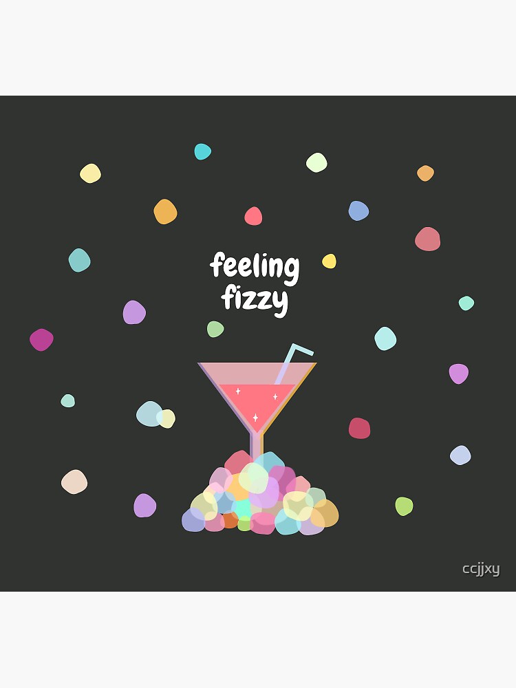 "Feeling Fizzy" Sticker for Sale by ccjjxy | Redbubble