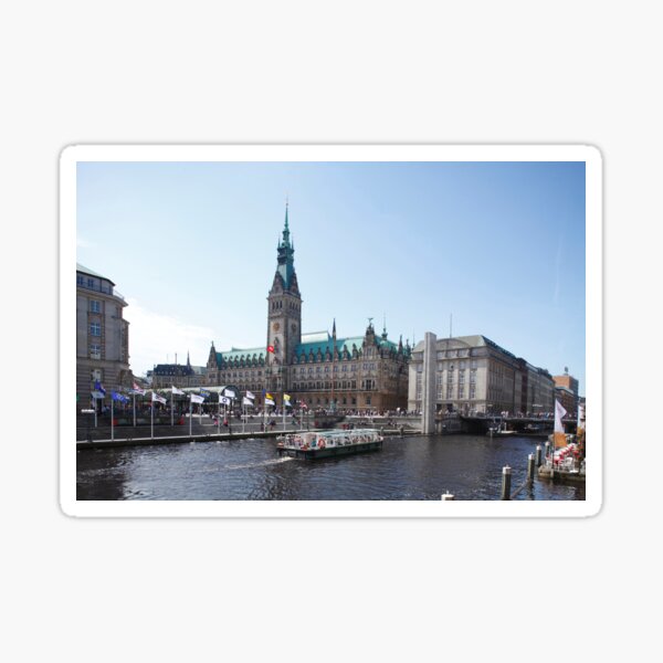 "Hamburg City Hall; Hamburg; Germany" Sticker by Kruegerfoto | Redbubble