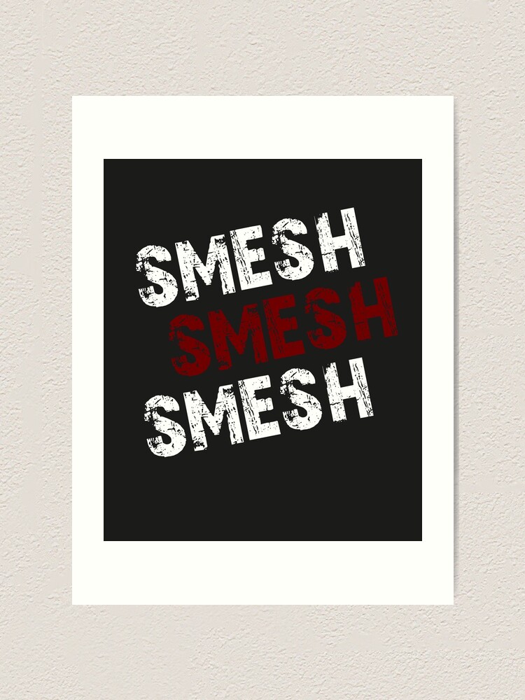 "Khabib Nurmagomedov Fan Art "SMESH"" Art Print by Muslim-Champ | Redbubble