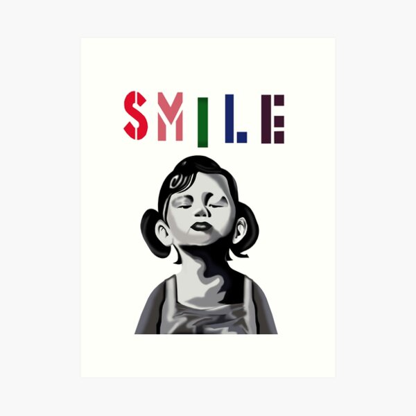 "Banksy, smile Please! smile girl" Art Print for Sale by MoreFaces ...