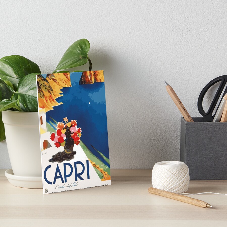 "Vintage Capri Poster" Art Board Print for Sale by jorgejordan | Redbubble