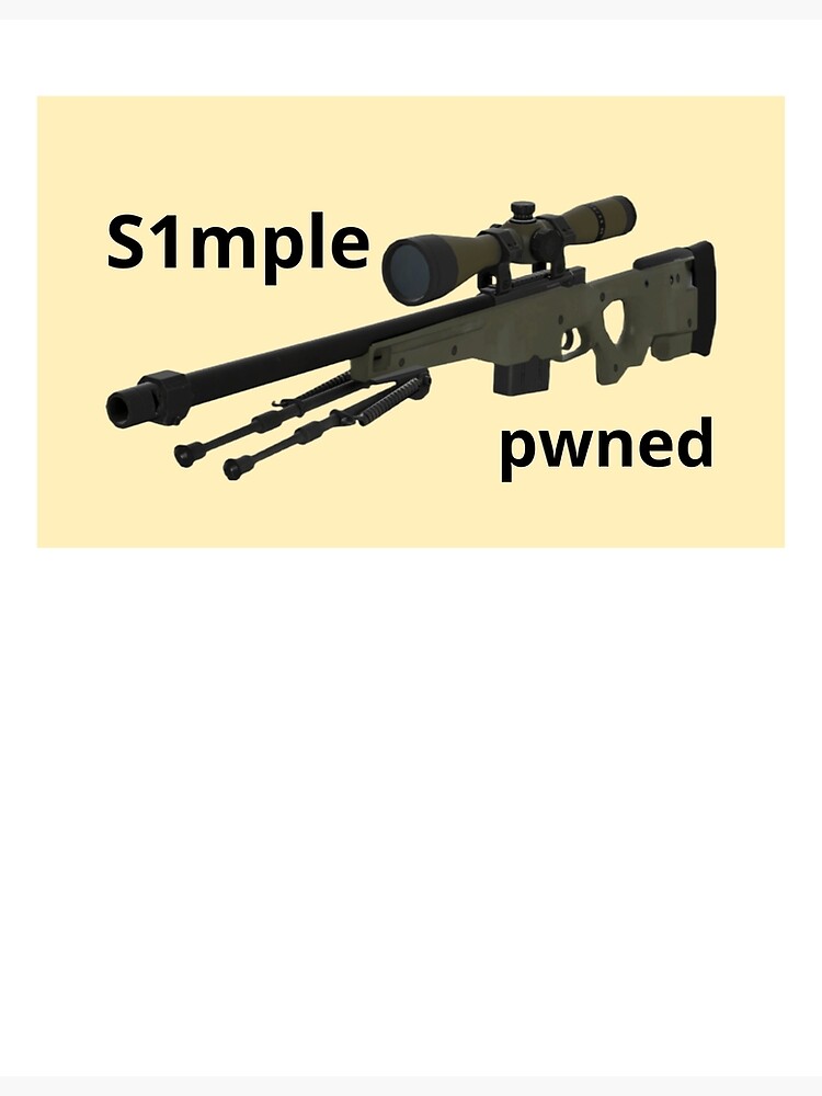 "S1mple CS GO AWP T-shirt" Poster for Sale by Fakydeluxe | Redbubble