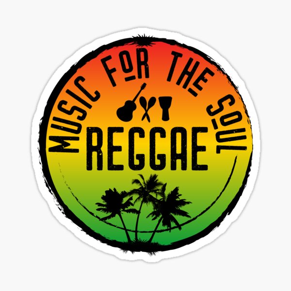 "Reggae Music Quote Rasta Flag Colours" Sticker for Sale by HotHibiscus ...