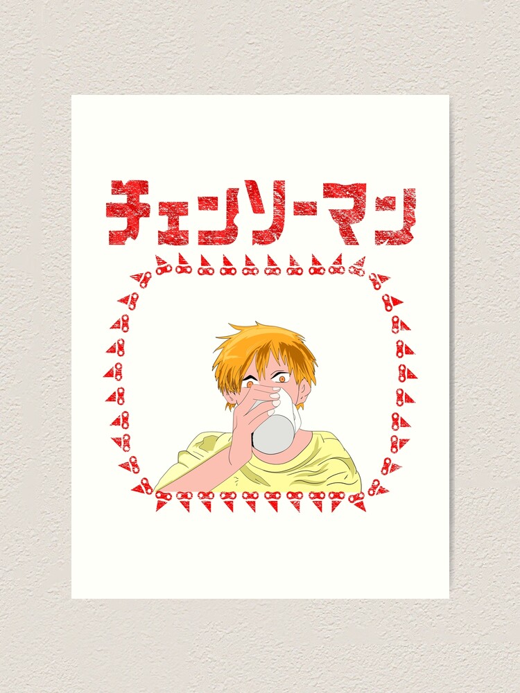 "Chainsaw Man Denji Coffee" Art Print for Sale by THEMADBRUSH | Redbubble