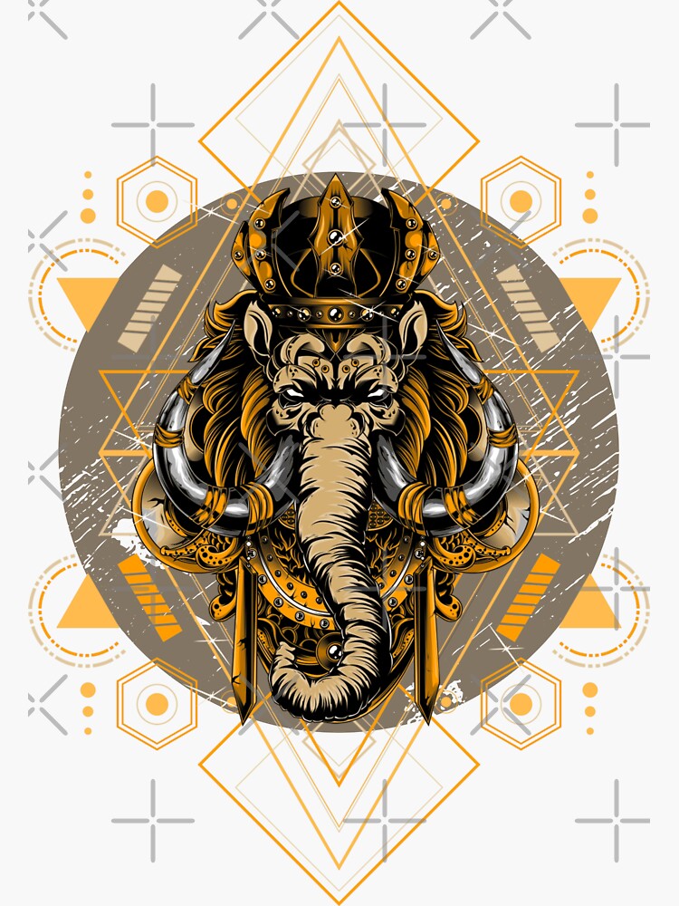 "Elephant King Force" Sticker by faassou | Redbubble