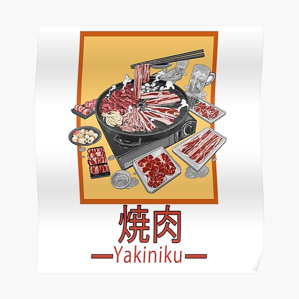 "Simple Art - Yakiniku" Poster by SchneeRaizar | Redbubble
