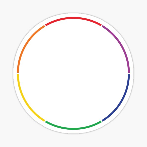 "LGBT Rainbow Circular Flag " Sticker for Sale by SevdaSerbes | Redbubble