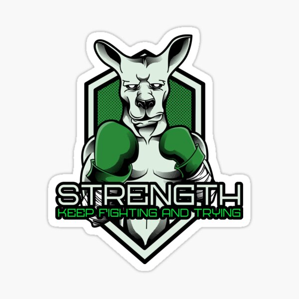 "Keep Fighting Motivational quote" Sticker by deluxis | Redbubble