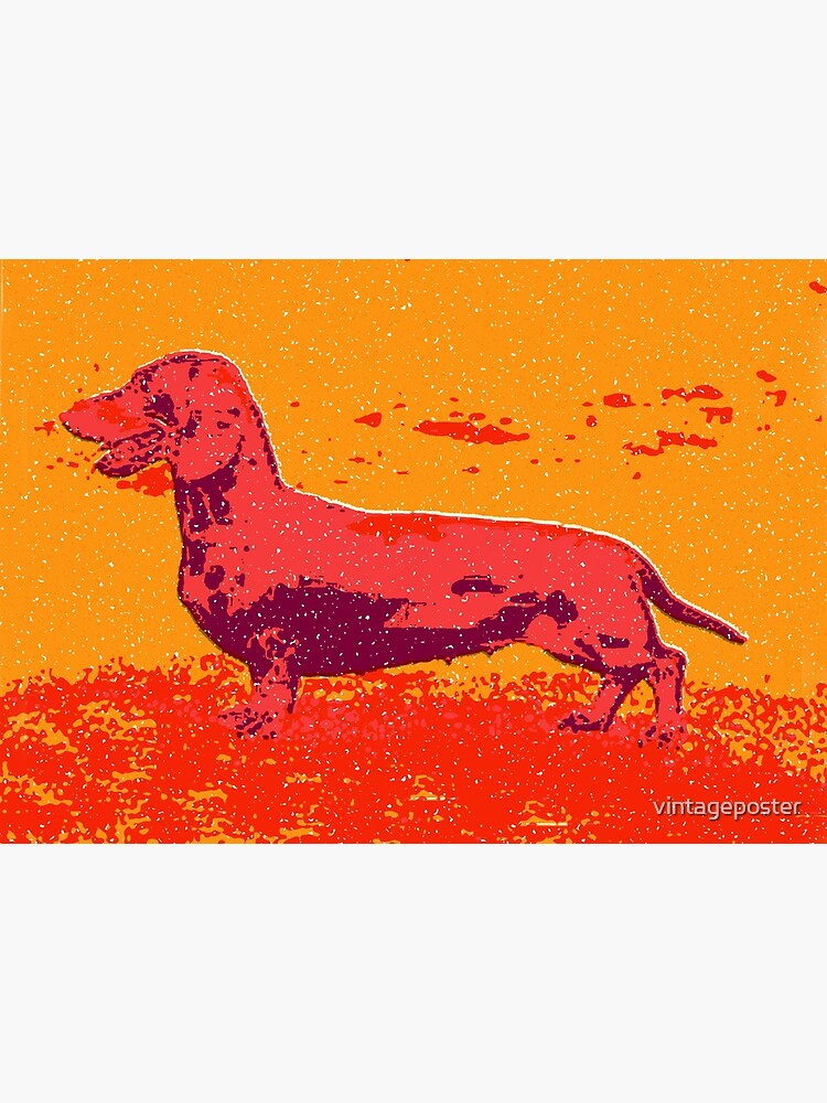 "Teckel dashhound" Poster for Sale by vintageposter | Redbubble
