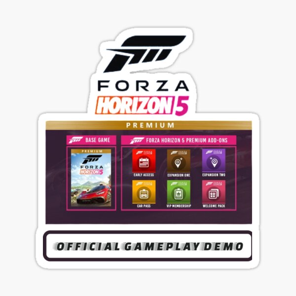 "Incredible Forza Horizon " Sticker for Sale by Maximilianmuler | Redbubble