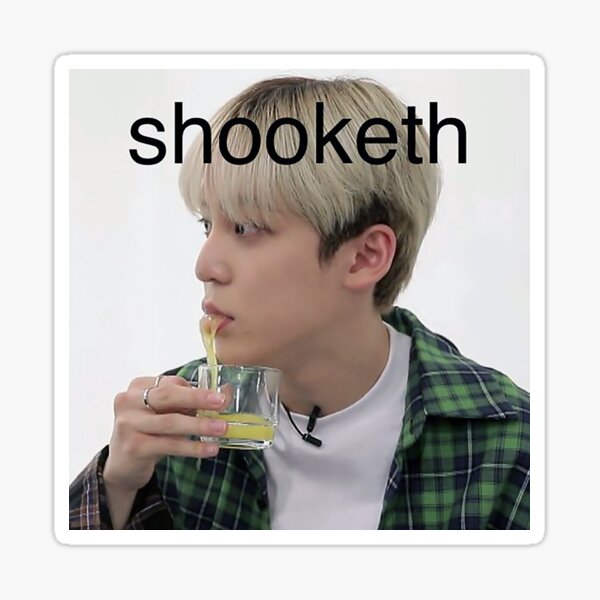 "Ateez Yunho shook" Sticker for Sale by Miamotto | Redbubble