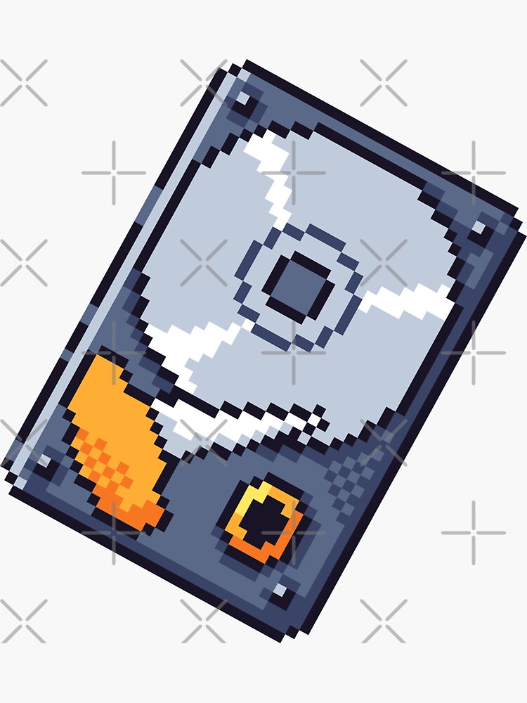 "8 bit hard disk" Sticker by simasgs | Redbubble