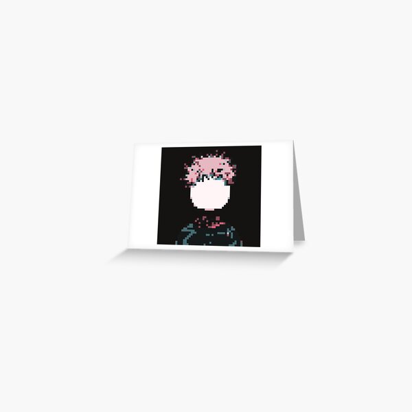 "Yuji Itadori pixel art" Greeting Card by Hushing | Redbubble