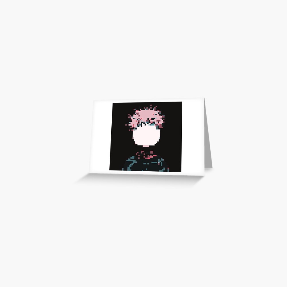 "Yuji Itadori pixel art" Greeting Card by Hushing | Redbubble