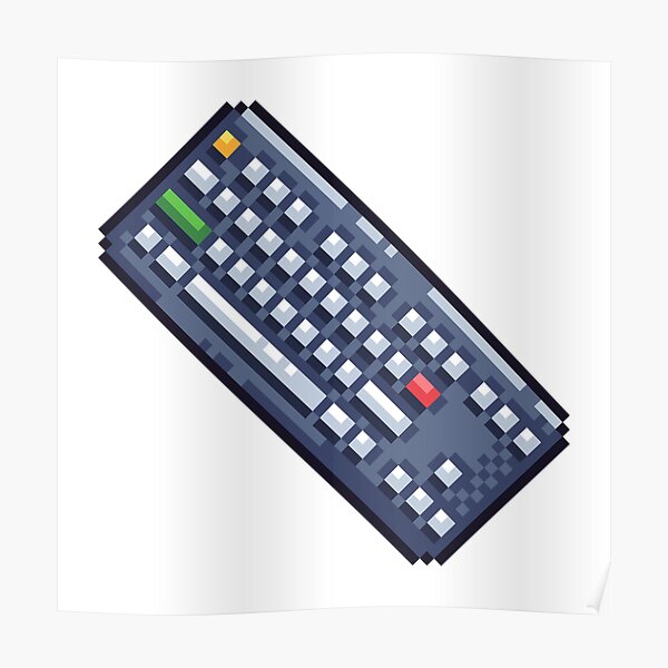 "8 bit keyboard" Poster for Sale by simasgs | Redbubble