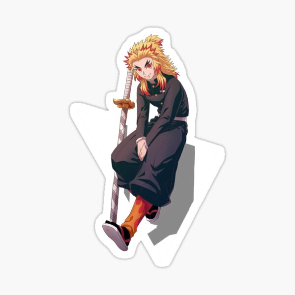 " Rengoku - Demon Slayer" Sticker by TheGiantBoutiq | Redbubble