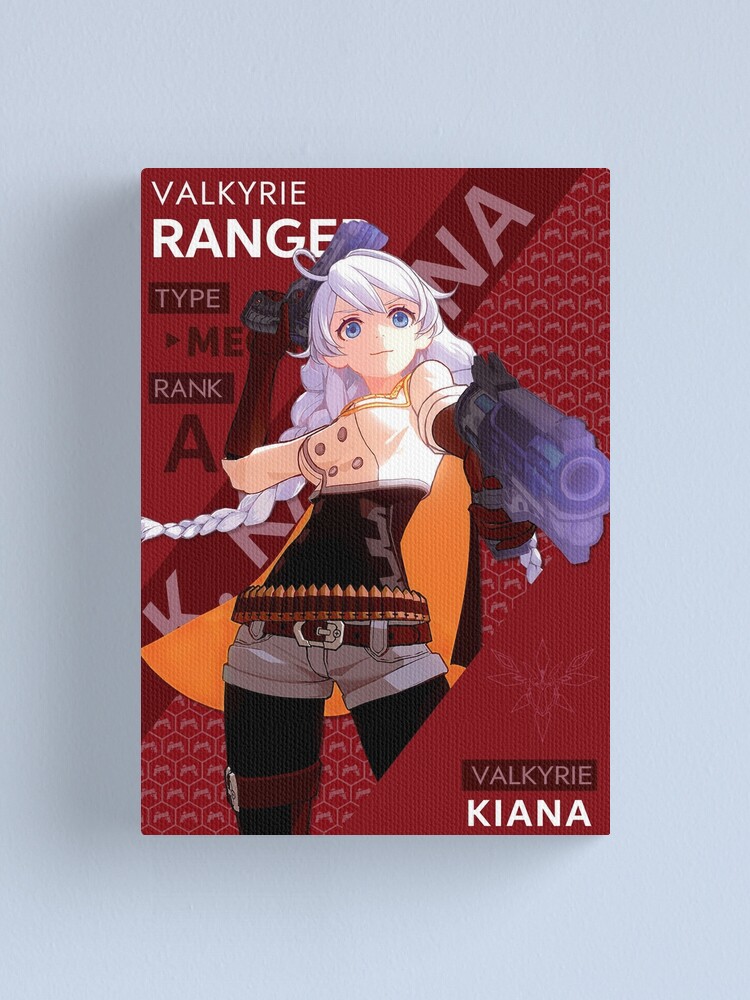 "Kiana Kaslana Valkyrie Ranger Honkai Impact" Canvas Print by Saikishop ...