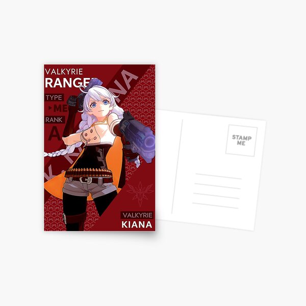 "Kiana Kaslana Valkyrie Ranger Honkai Impact" Postcard by Saikishop ...