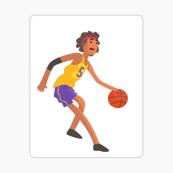 "Basketball Player " Sticker by Productfriendly | Redbubble