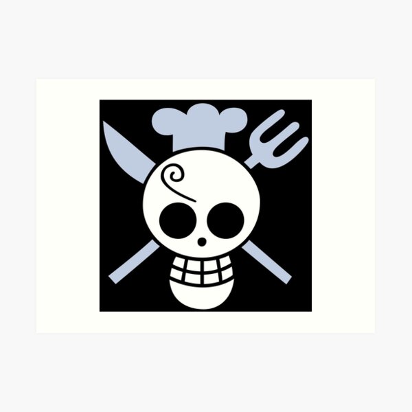 "One Piece Sanji's Jolly Roger" Art Print for Sale by fidelbd | Redbubble