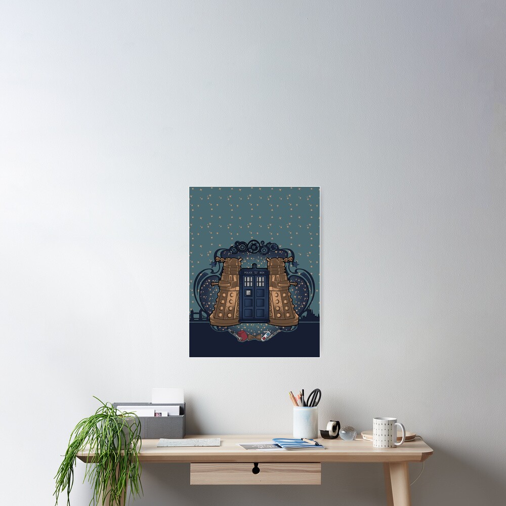 "the Doctor crest ART NOUVEAU" Poster by koroa | Redbubble