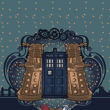 "the Doctor crest ART NOUVEAU" Postcard for Sale by koroa | Redbubble