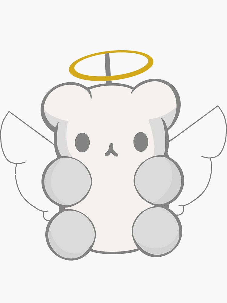 "Angel gummy bear " Sticker for Sale by lizzyartstyle | Redbubble