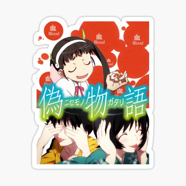 "Monogatari Girls Hachikuji, Karen, and Tsukihi" Sticker for Sale by ...