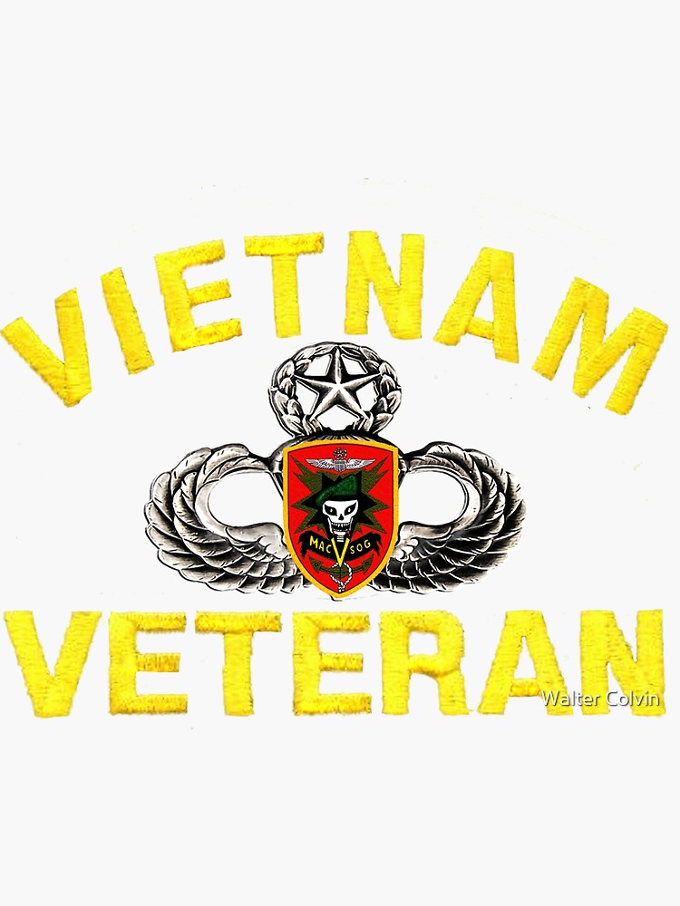 "MacV Sog Vietnam Veteran" Sticker for Sale by Skyviper | Redbubble