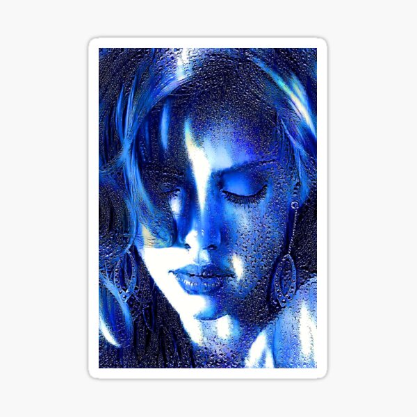 "beautiful woman art,female face" Sticker for Sale by Artrendshop ...