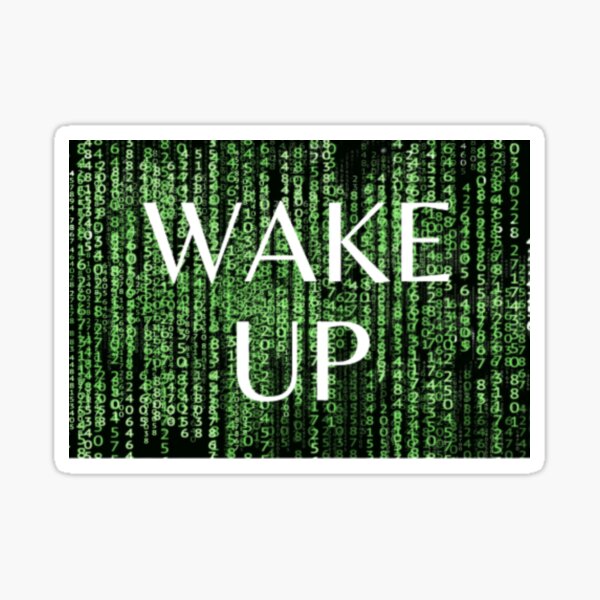 "Wake Up" Sticker for Sale by NxtLvlDsgns | Redbubble