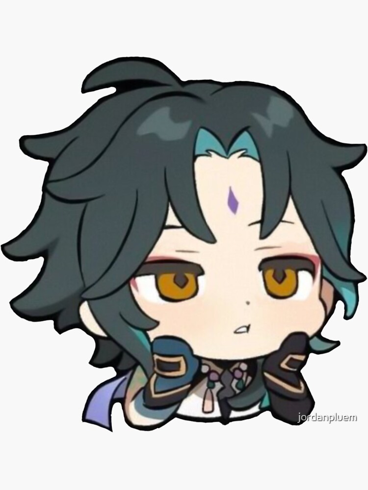 "Xiao Chibi" Sticker by jordanpluem | Redbubble