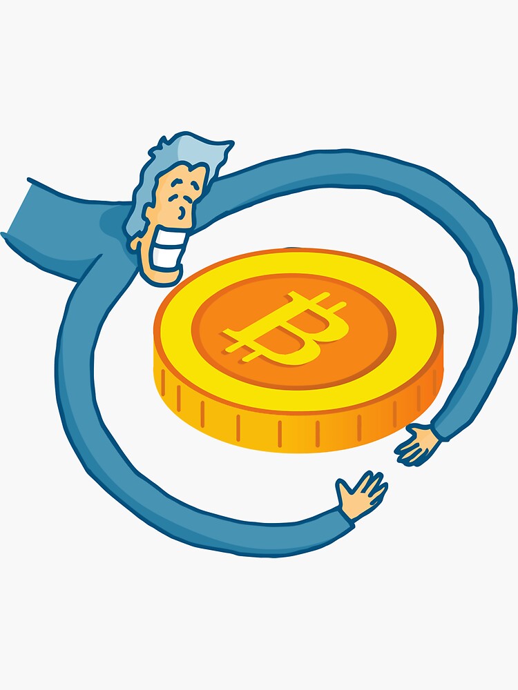 "Bitcoin meme " Sticker by CinnamonTrade | Redbubble