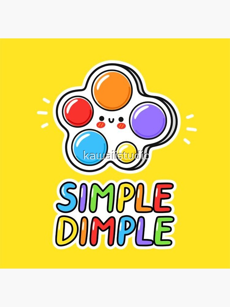 "Simple Dimple" Sticker for Sale by kawaiistudio | Redbubble