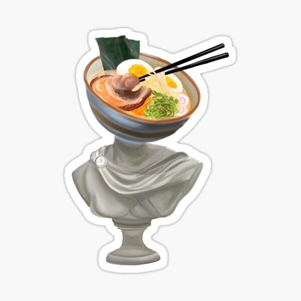 "Ramen or Bust" Sticker for Sale by artbykojpg | Redbubble