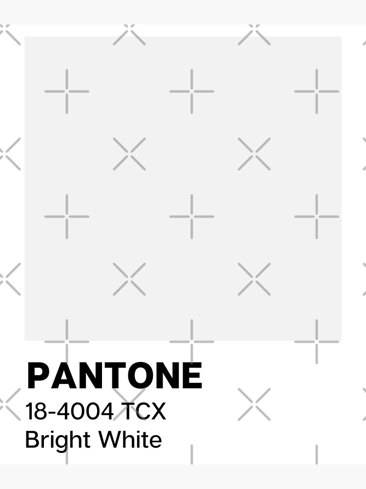 "Pantone Bright White" Sticker for Sale by piastrelli | Redbubble