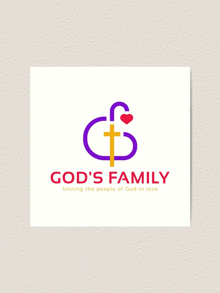 "God's Family Merch logo" Art Print for Sale by Everell | Redbubble