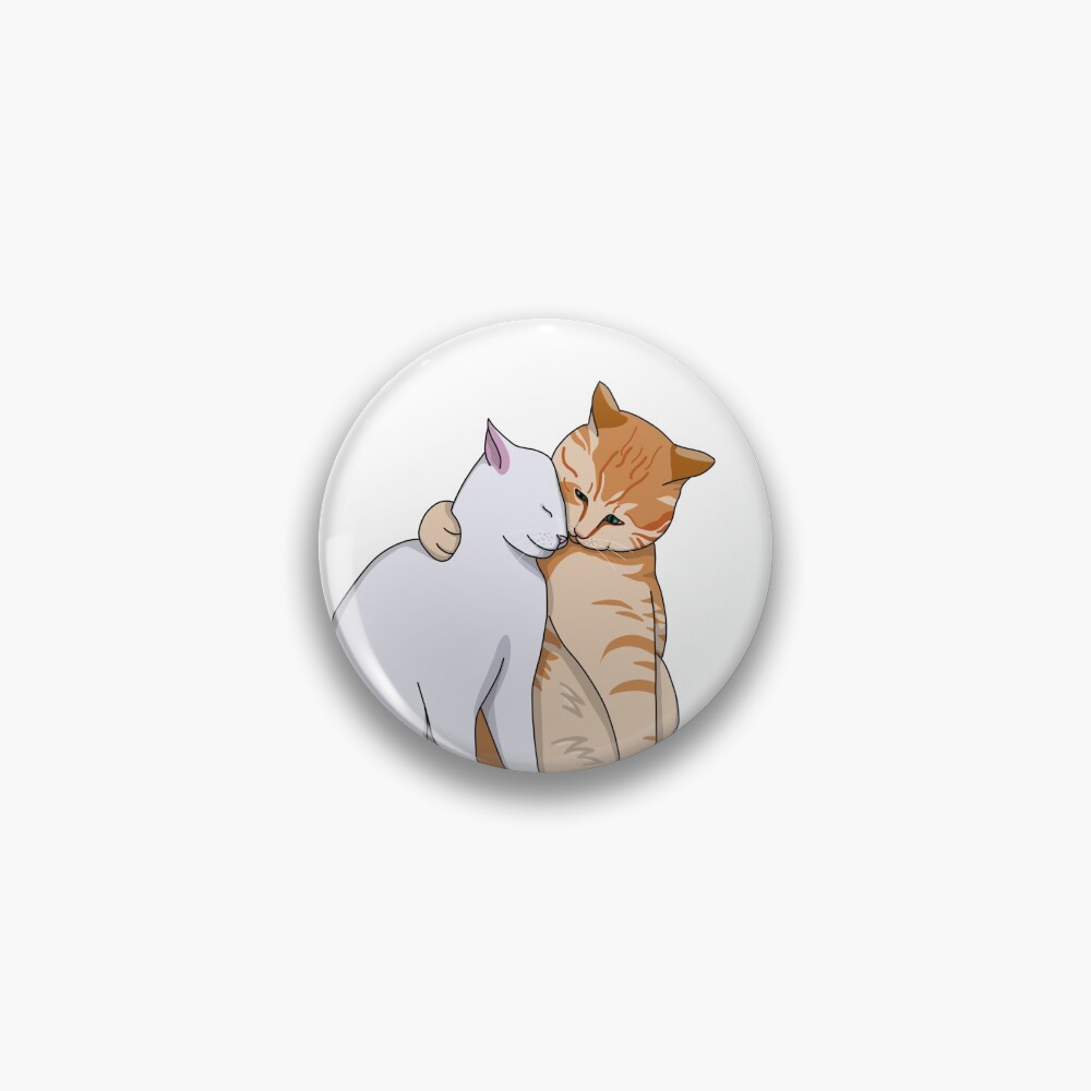 "Cats hugging" Sticker for Sale by halloallirsaman | Redbubble